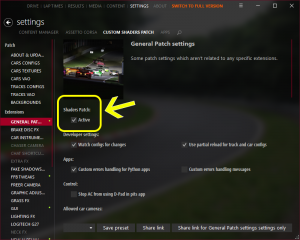 Custom Shaders Patch - World Sim Series Docs